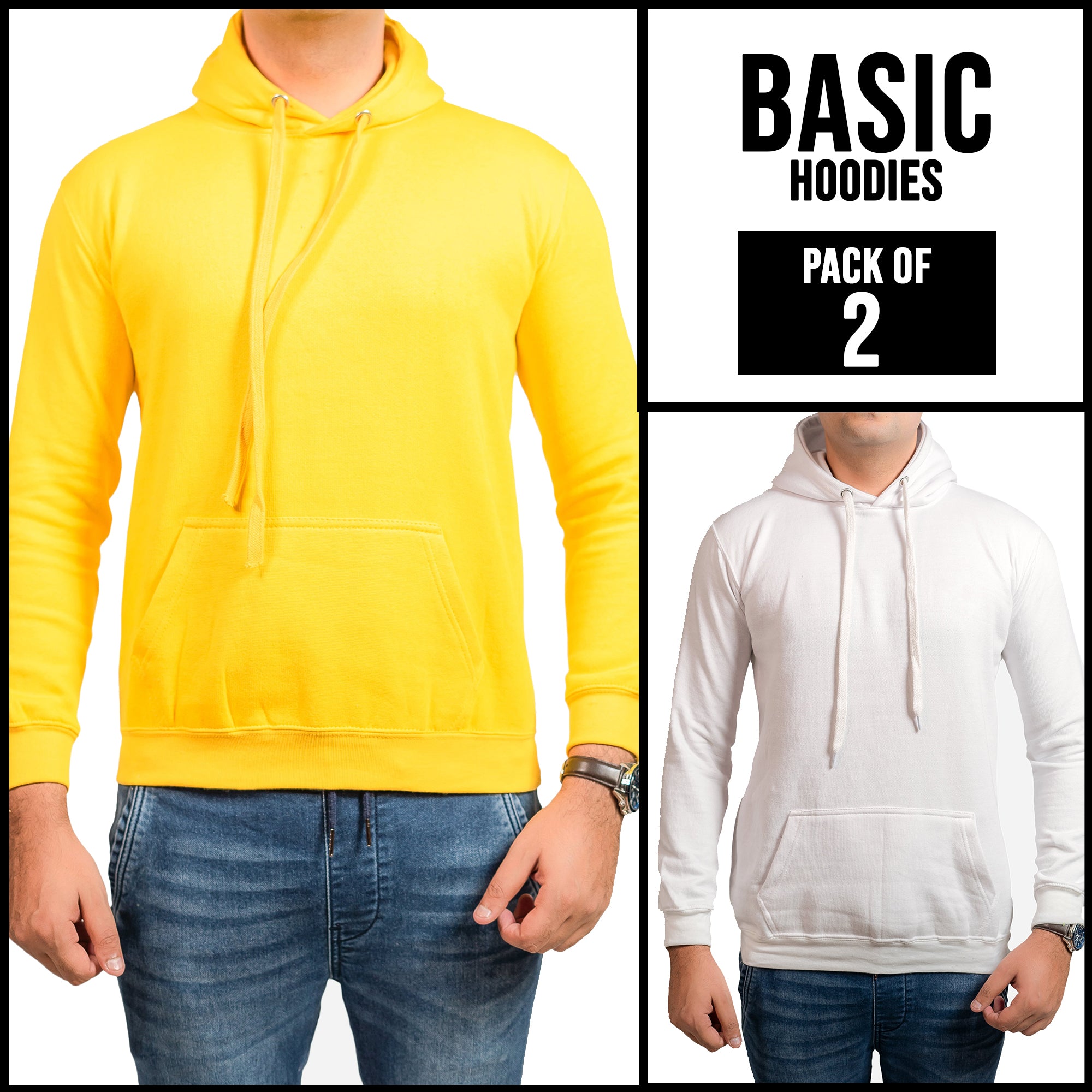 PACK OF 2 BASIC HOODIES FOR MEN – Ewardrobe