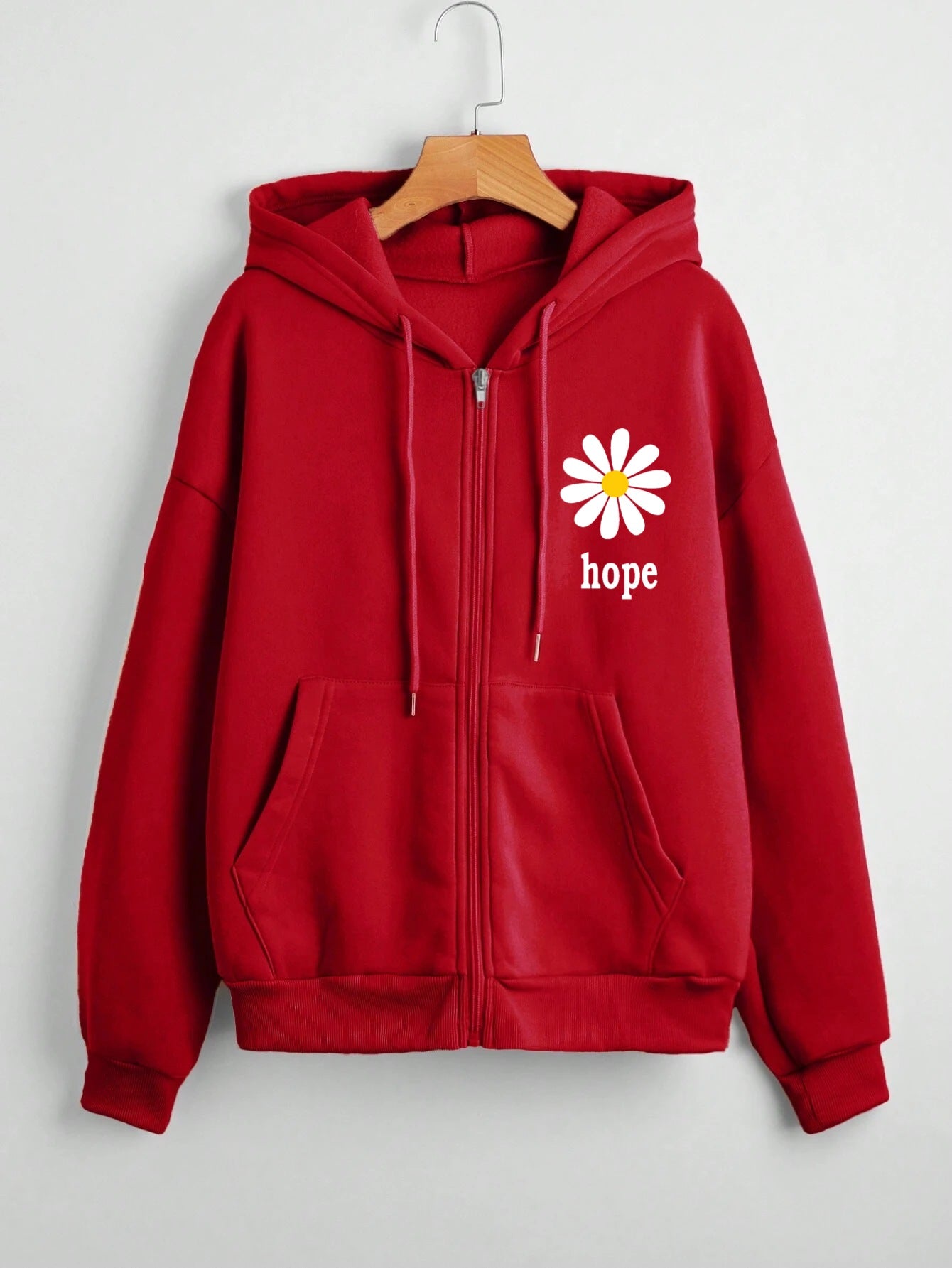 RED ZIPPER HOPE SUNFLOWER – Ewardrobe